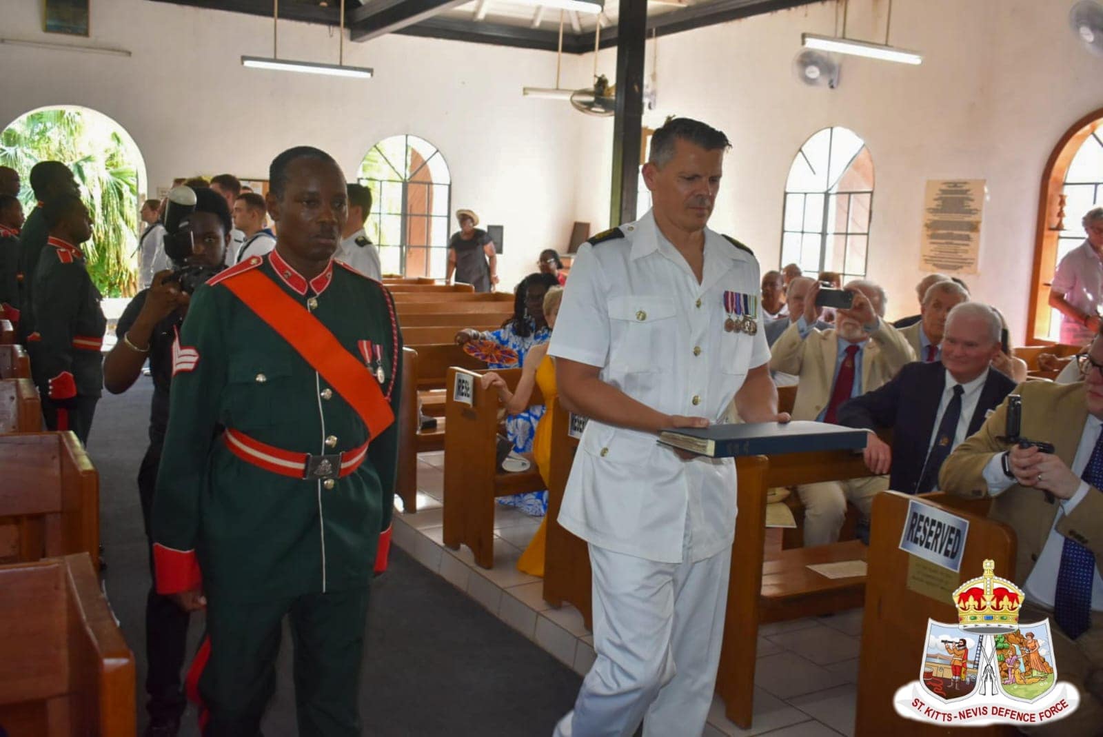 SKNDF AND THE ROYAL NAVY PERFORM REGISTRY HANDING OVER CEREMONY ON ...